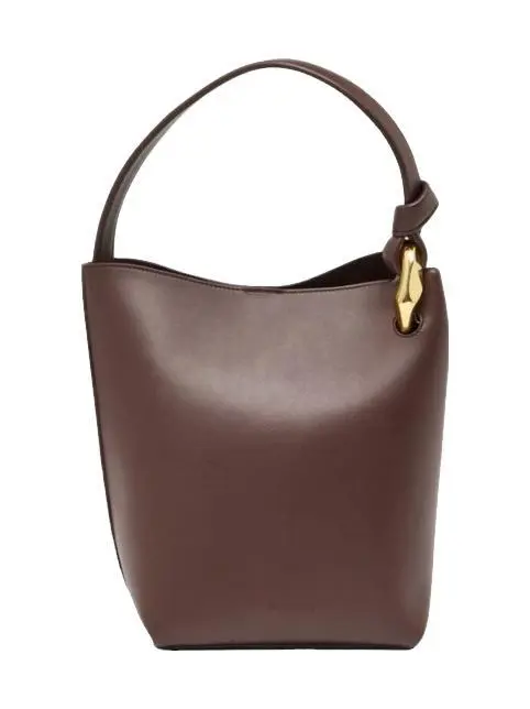 J.W.ANDERSON Logo Embossed Bucket Bag - Brown