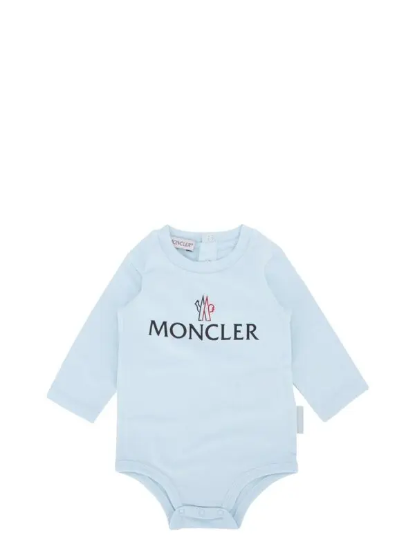 Moncler Logo Long Sleeve Jumpsuit - Blue