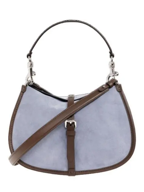 Etro Small Shoulder Bag With Buckle Detail - Gray
