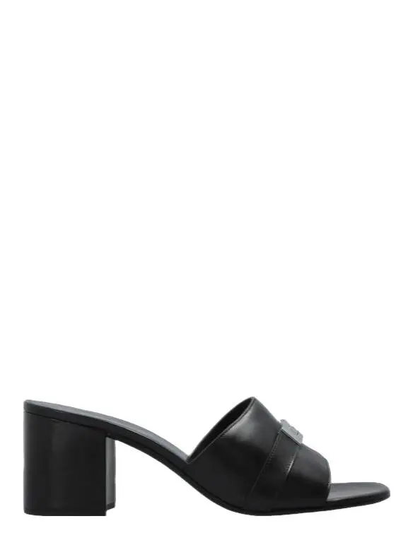 Tory Burch Leelee Leather Heeled Sandals - Black