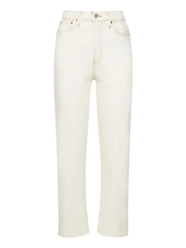 RE/DONE 70s Cigarette Tube Jeans - White
