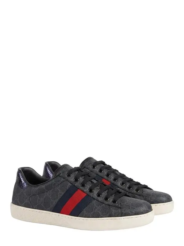 Gucci Ace Gg Supreme Sneakers - Black