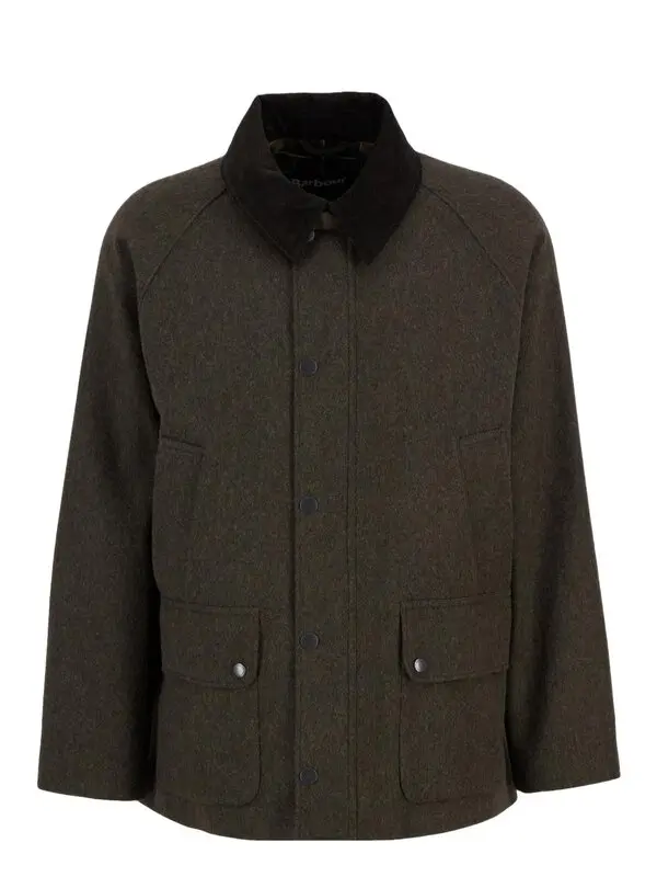 Barbour Corduroy Shirt Jacket - Black