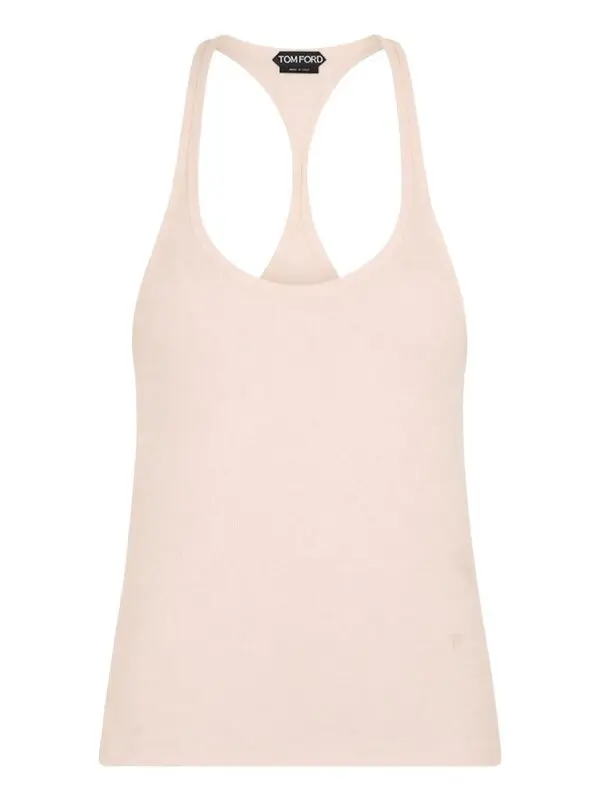 TOM FORD Slim Fit Racerback Tank Top - Pink