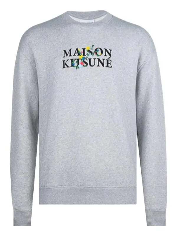Maison Kitsuné Logo Loop-over Sweater - Gray
