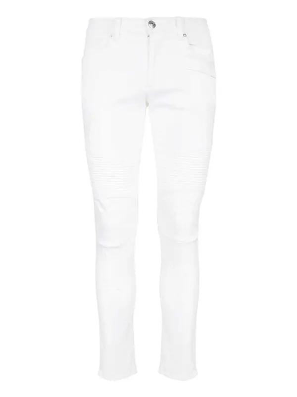 Armani Exchange Skinny Biker Jeans - White