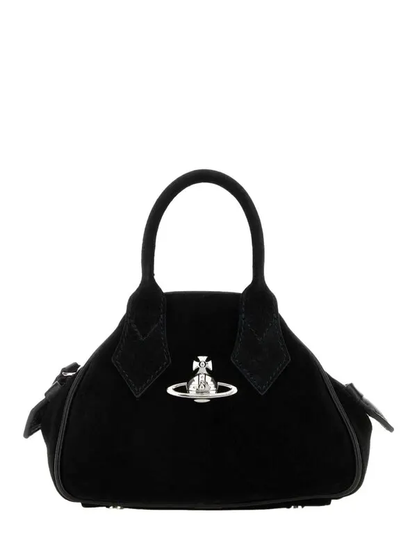 VIVIENNE WESTWOOD Logo Plaque Top Handle Bag - Black