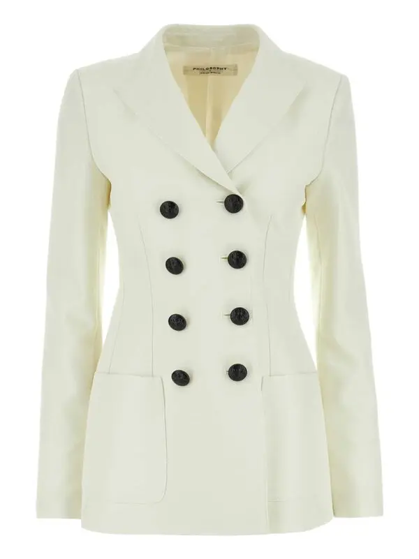 Philosophy Di Lorenzo Serafini Double-breasted Blazer - White