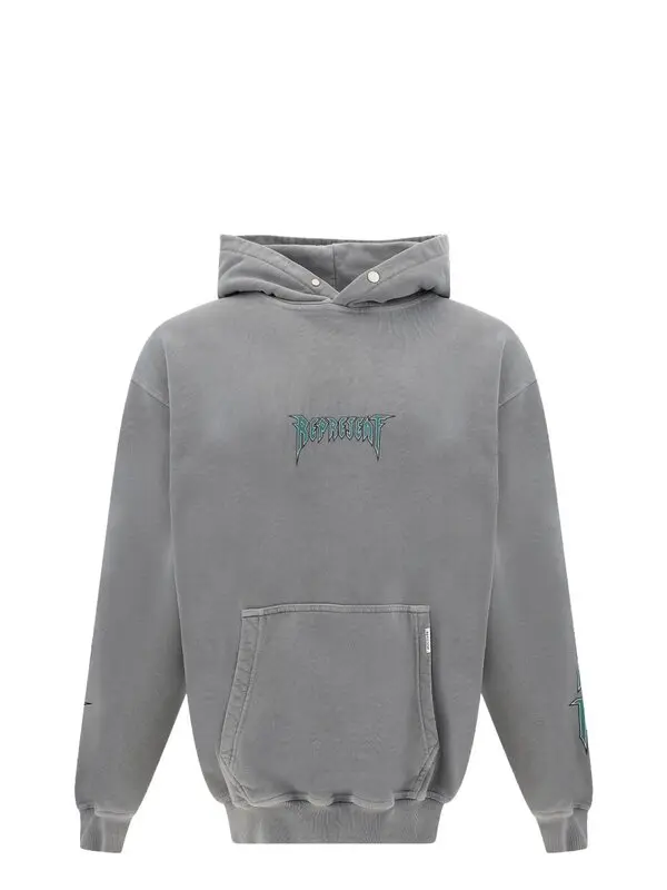 REPRESENT Long-sleeved Hooded Sweater - Gray
