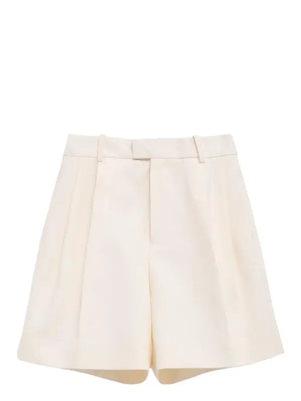 JIL SANDER Tailored Wide-leg Shorts - White