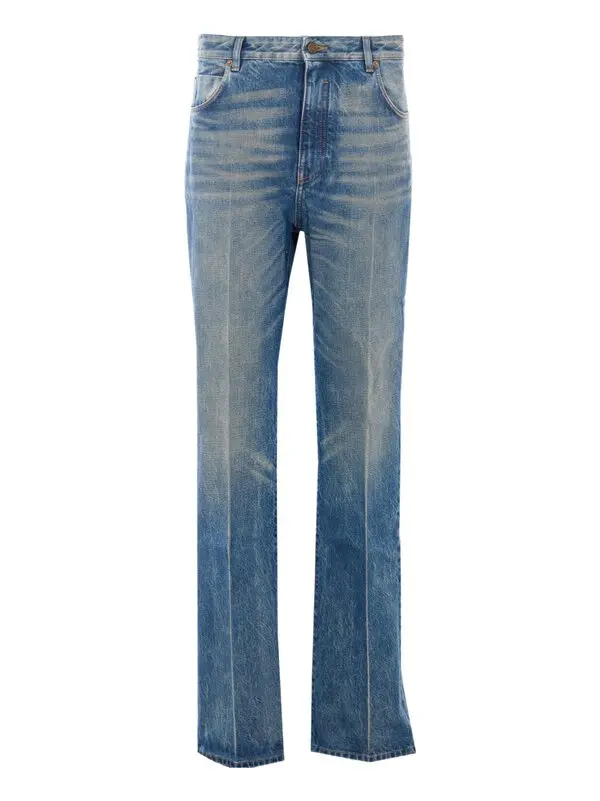 Balmain Straight Leg Jeans - Blue