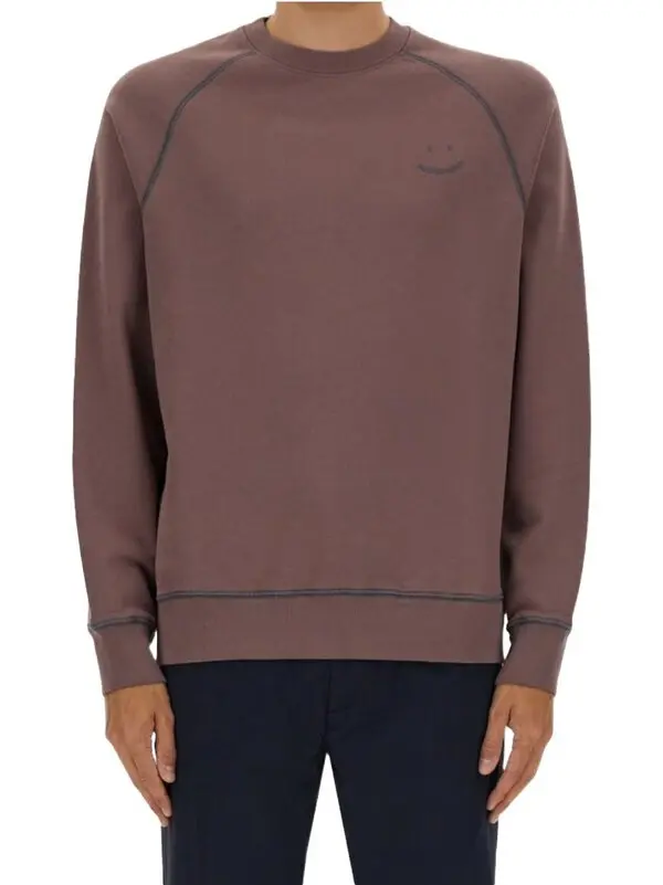 Paul Smith Long-sleeved Crewneck Sweatshirt - Red