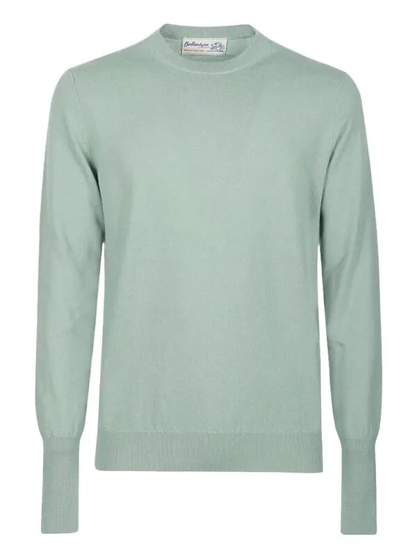 BALLANTYNE Crew Neck Long Sleeve Jumper - Green