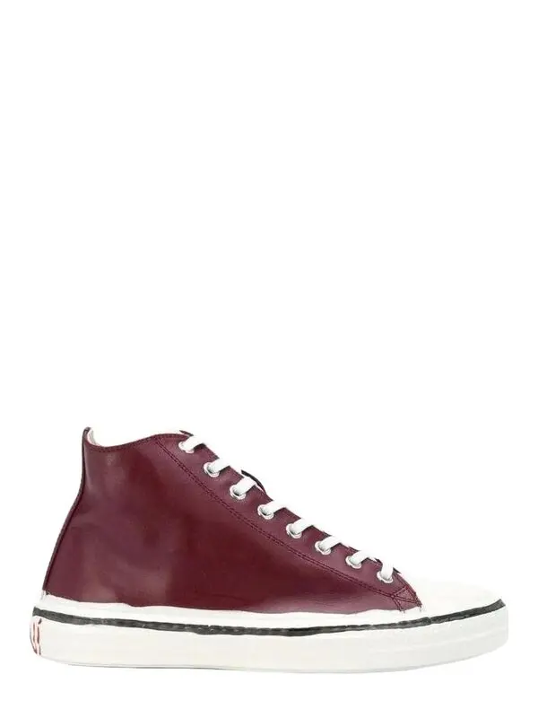 Marni Graffiti High-top Sneakers - Red