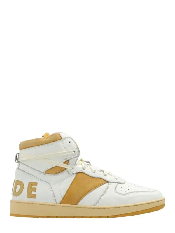 Rhude Rhecess High Top Lace-up Sneakers - Nude