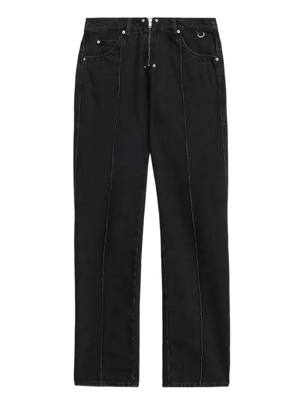 Isabel Marant Étoile Silviana Zipped Straight Leg Trousers - Black