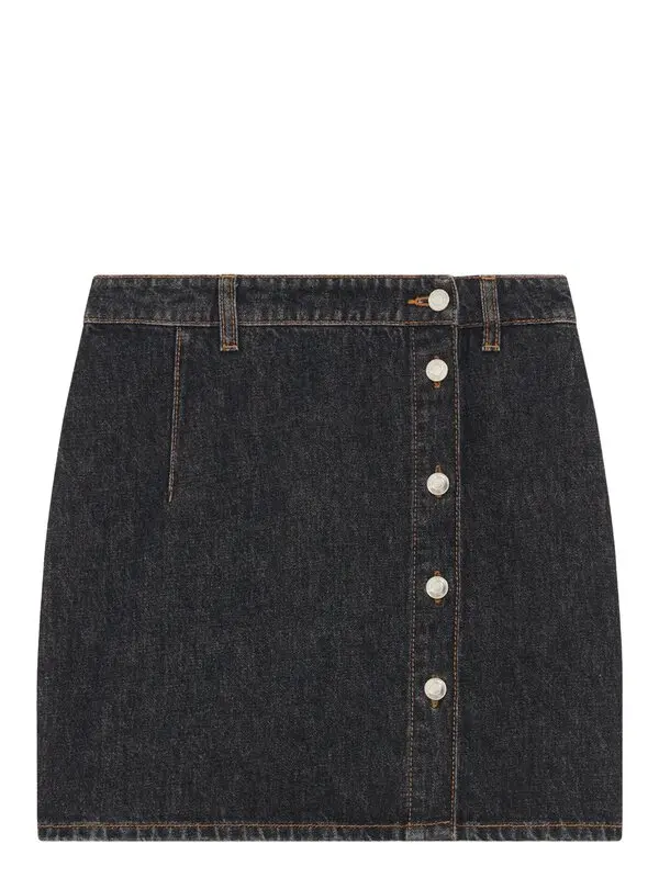 IRO PARIS Button-front Mini Skirt - Black
