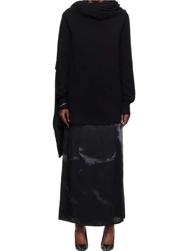 ANN DEMEULEMEESTER Nadine Turtleneck Sweater - Black