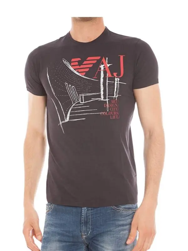 Emporio Armani Logo Details T-shirt - Black