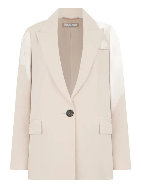 Peserico Single-breasted Blazer - White