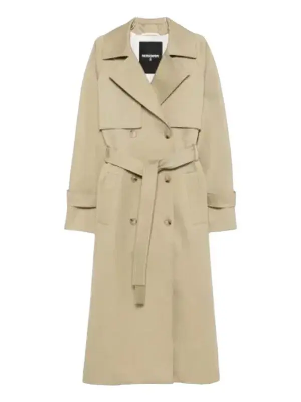 Patrizia Pepe Cotton Trench Coat - Nude
