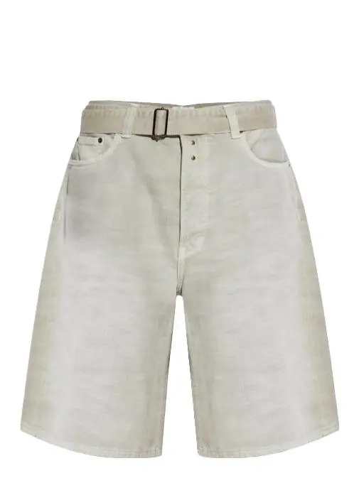 HAIKURE Belted Bermuda Shorts - White