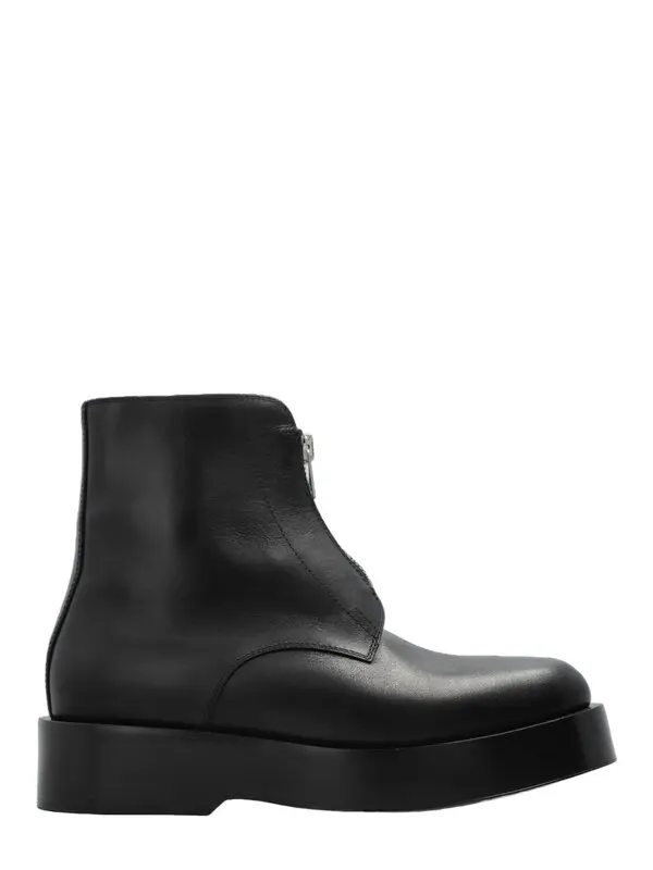 Bottega Veneta Torino Zipped Chunky Ankle Boots - Black