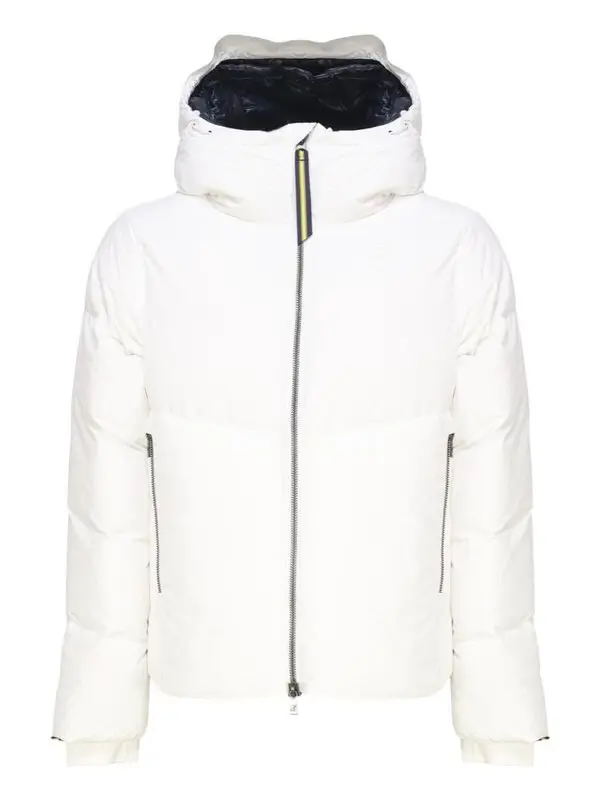 K-WAY Quilted Hooded Down Jacket - White