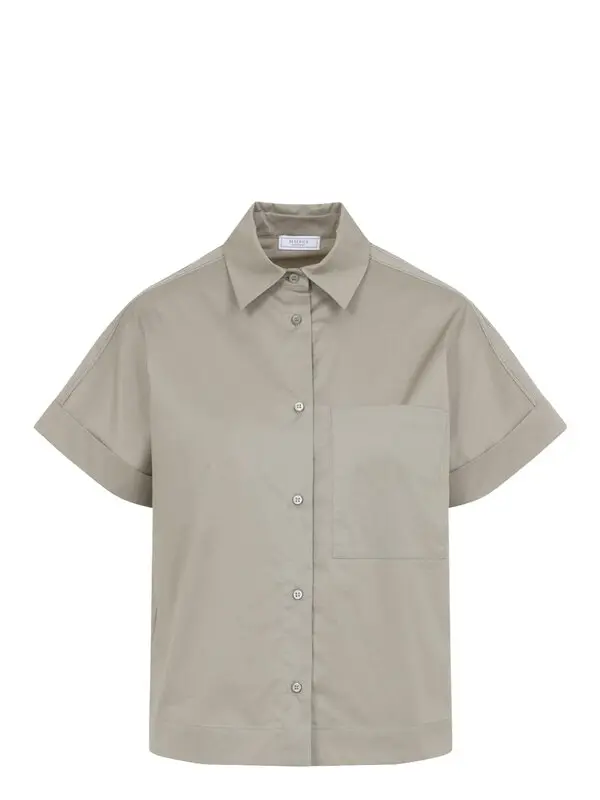 Peserico Embellished Short-sleeve Shirt - Nude