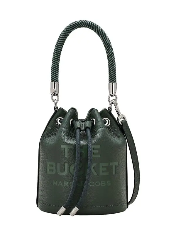 Marc Jacobs Logo Embossed Bucket Bag - Ivy