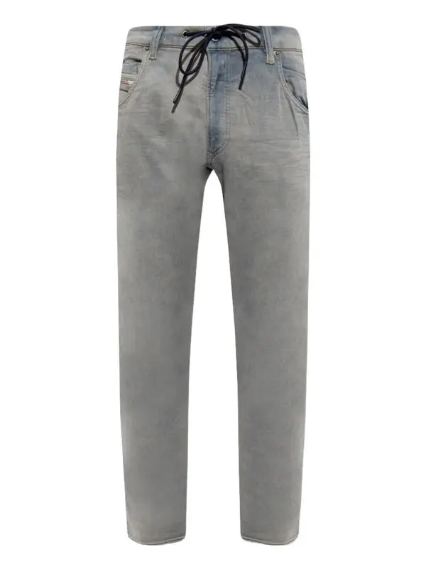 DIESEL® Krooley Drawstring Tapered Jogging Jeans - Gray