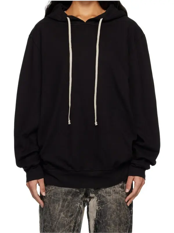 Rick Owens Oversized Hooded Sweatshirt - Black