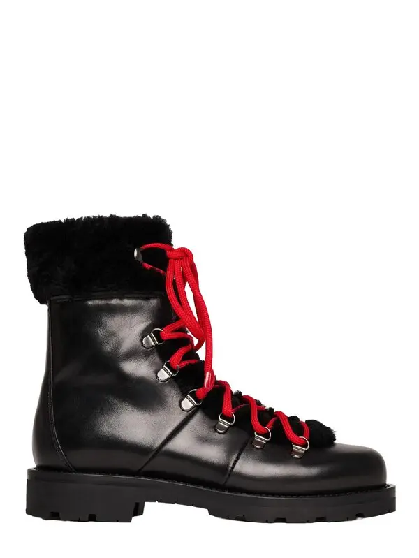 SCAROSSO Kat Fur Boots - Black