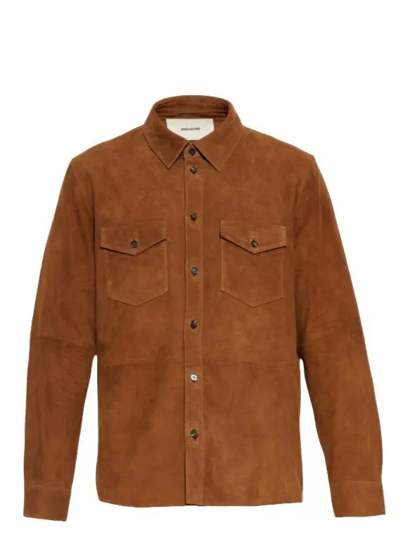 Zadig&Voltaire Leather Shirt - Brown
