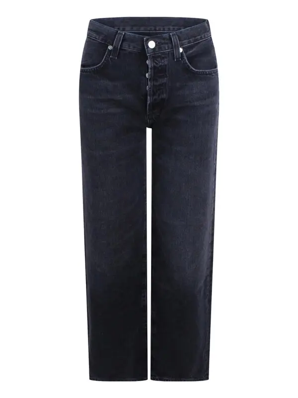 Citizens Of Humanity Annina High-rise Wide-leg Jeans - Black