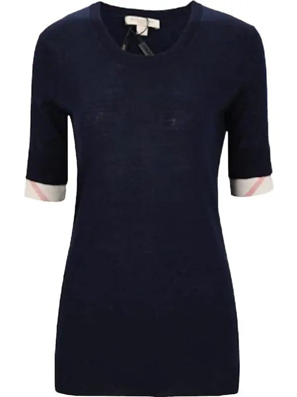 Burberry Round Neck Sweater - Black