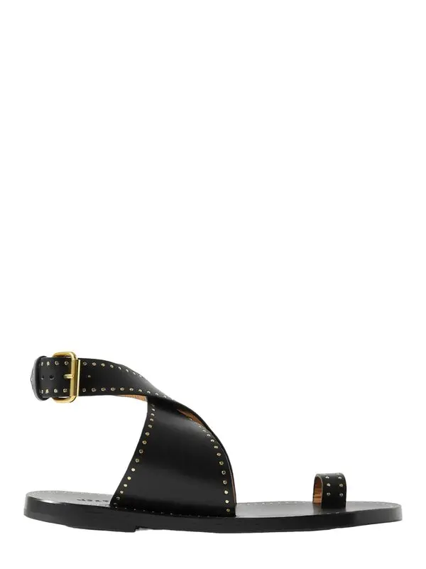 Isabel Marant Étoile Jools Studded Leather Sandals - Black