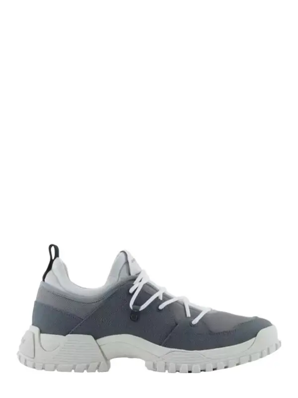 Emporio Armani Tie Low-top Casual Sneakers - Gray
