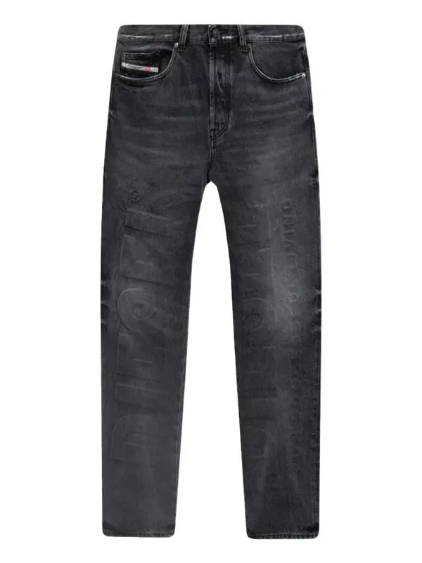 DIESEL® Straight-leg Washed Jeans - Black