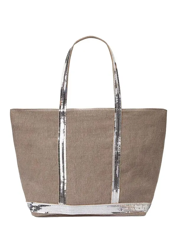 Vanessa Bruno Cabas Tote Bag With Sequins - Gray