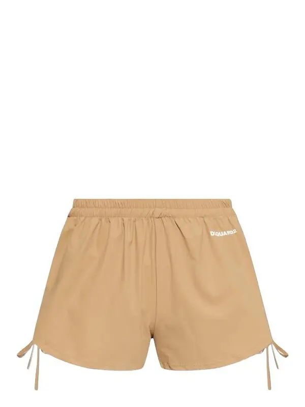 Dsquared2 Elastic Waist Shorts With Drawcord Detail - Nude