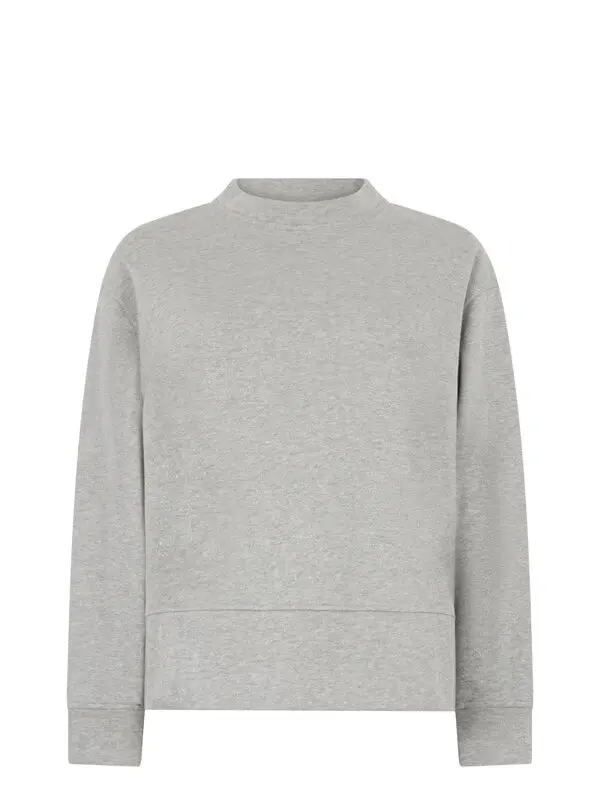 Peserico Side Slits Long Sleeved Sweatshirt - Gray
