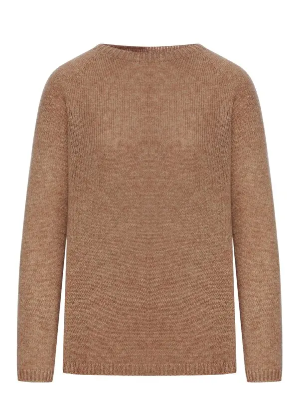 Max Mara Wool Raglan-sleeve Sweater - Brown