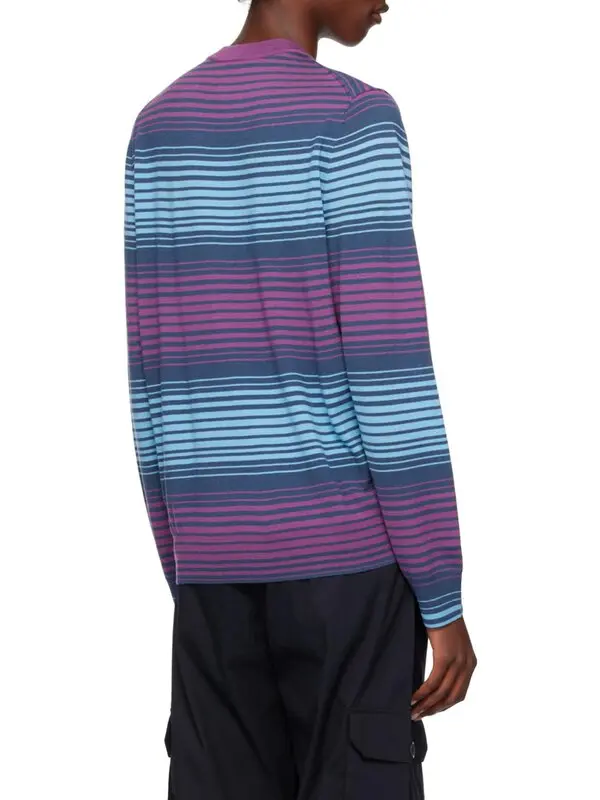 Paul Smith Striped Crewneck Jumper - Blue