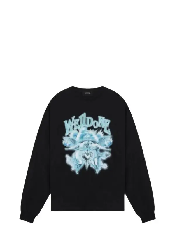 We11Done Graphic-print Sweatshirt - Black