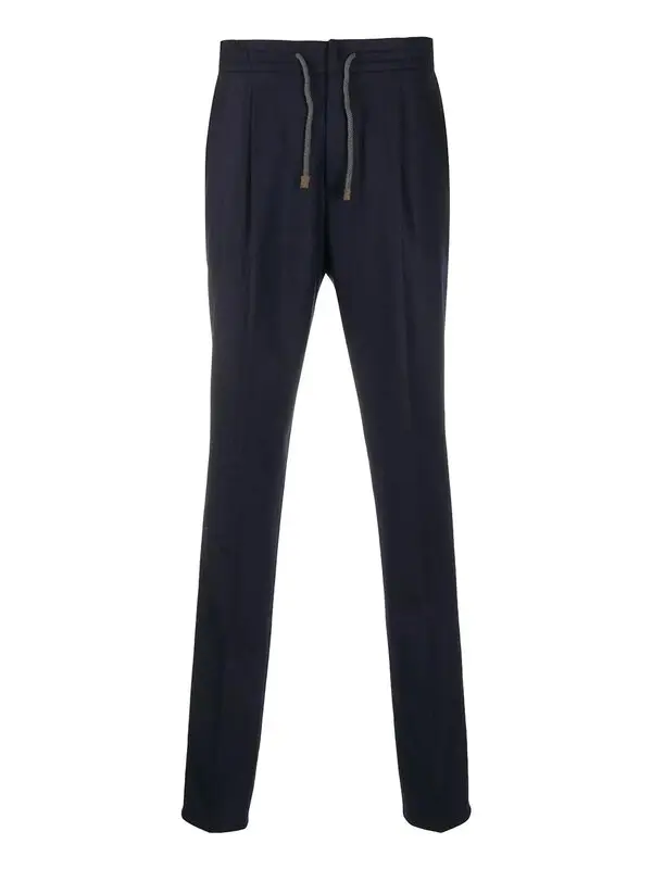 Brunello Cucinelli Drawstring Trousers - Black