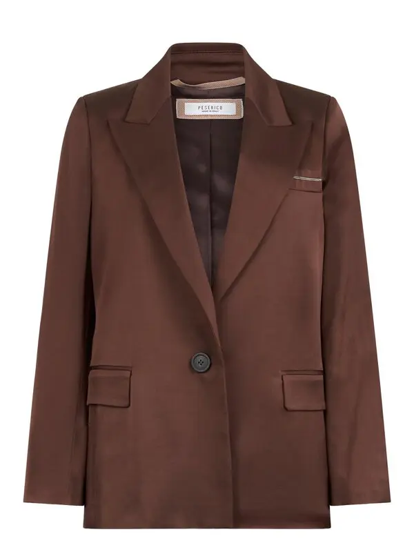 Peserico Single-breasted Blazer - Red