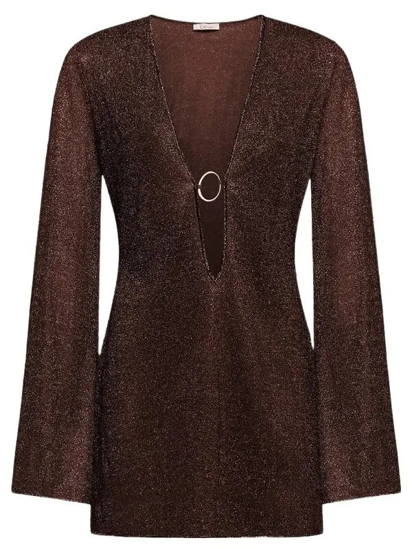 Oseree Lumière O Gem Kaftan - Brown
