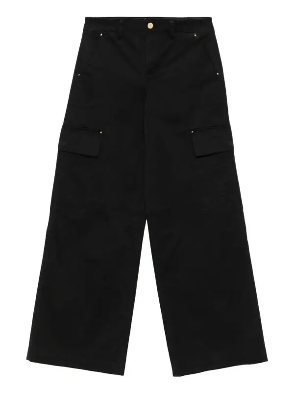 Michael Kors Wide Leg Cargo Pants - Black