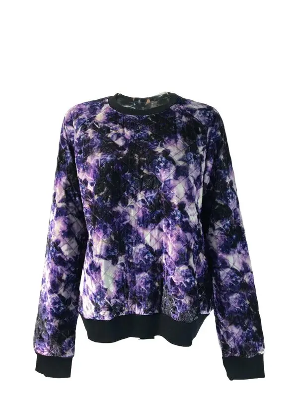 Sportmax Long-sleeved Hoodie With Tie-dye Details - Black